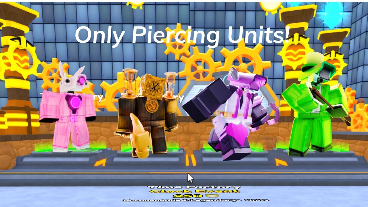Using Only Piercing Units In TTD! - YouTube