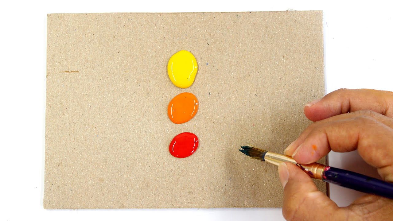 🔴 Pintando con Temperas - Como Dibujar y Pintar un CORAZON con Pintura ...