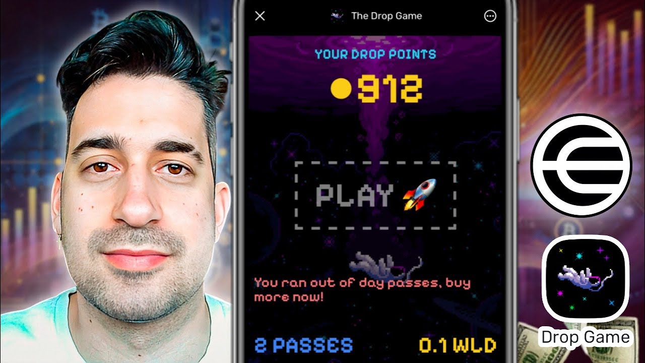 ¡Nueva Miniapp The Drop Game en la app de WorldCoin! - YouTube
