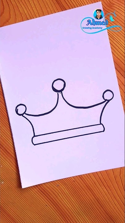 رسم تاج || Crown drawing || #drawing #shrots #رسم #رسمتي #رسومات #رسم ...