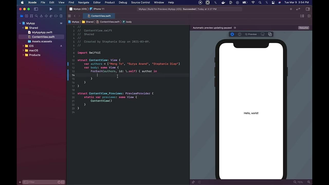 [SWIFTUI HANDBOOK] 050 Iterating Over an Array - YouTube