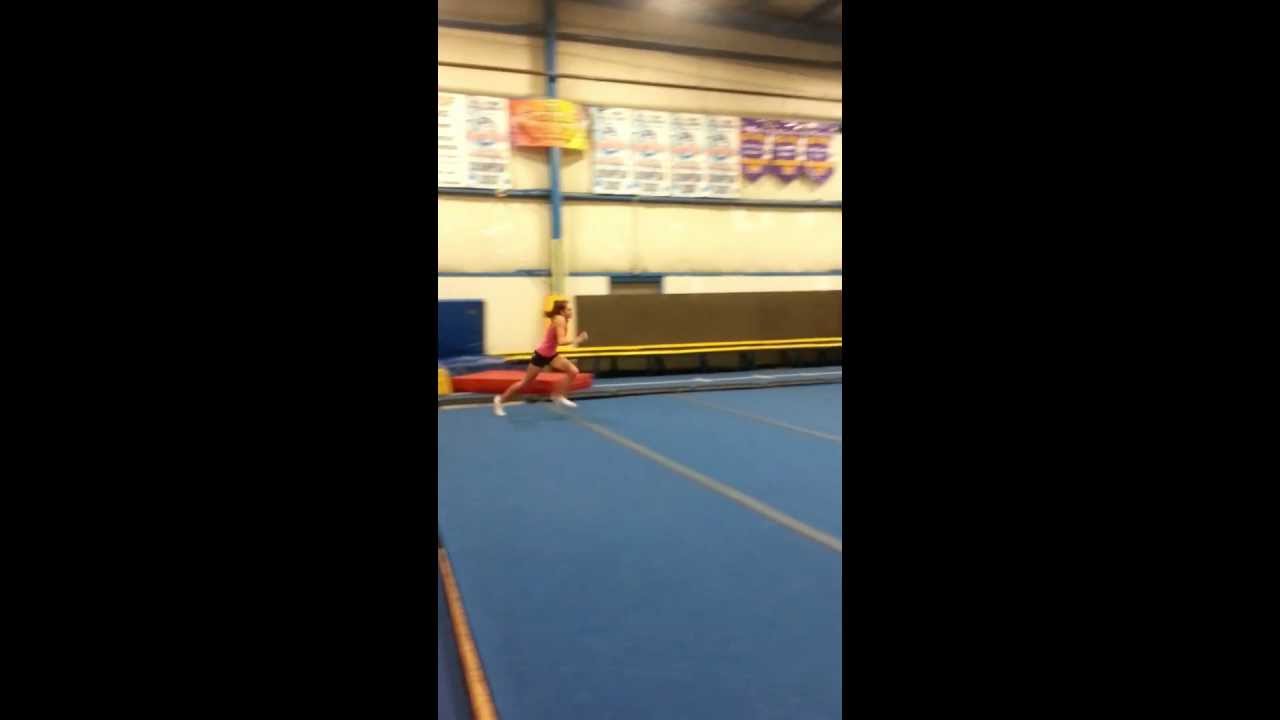 Cheerleading Tumbling, Layout! - YouTube