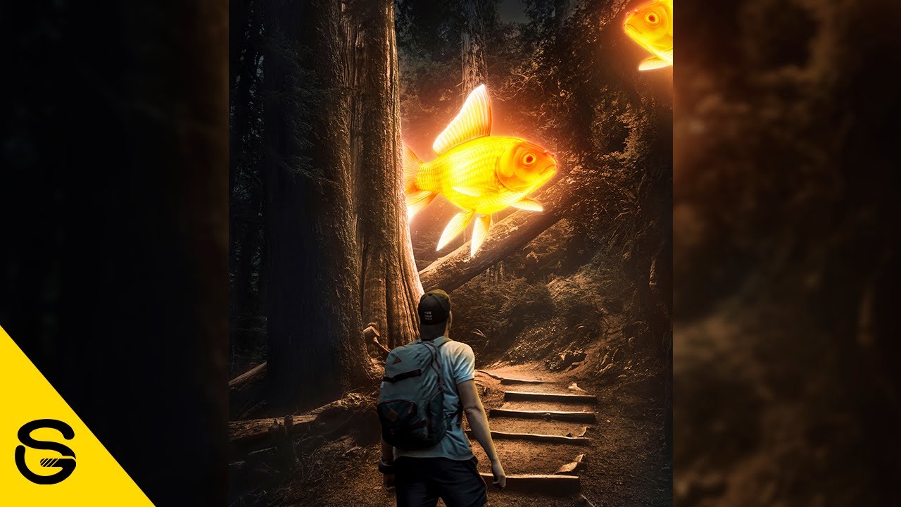 Photo Manipulation - Creating MYSTERIOUS GLOWING FISH Fantasy Art in ...
