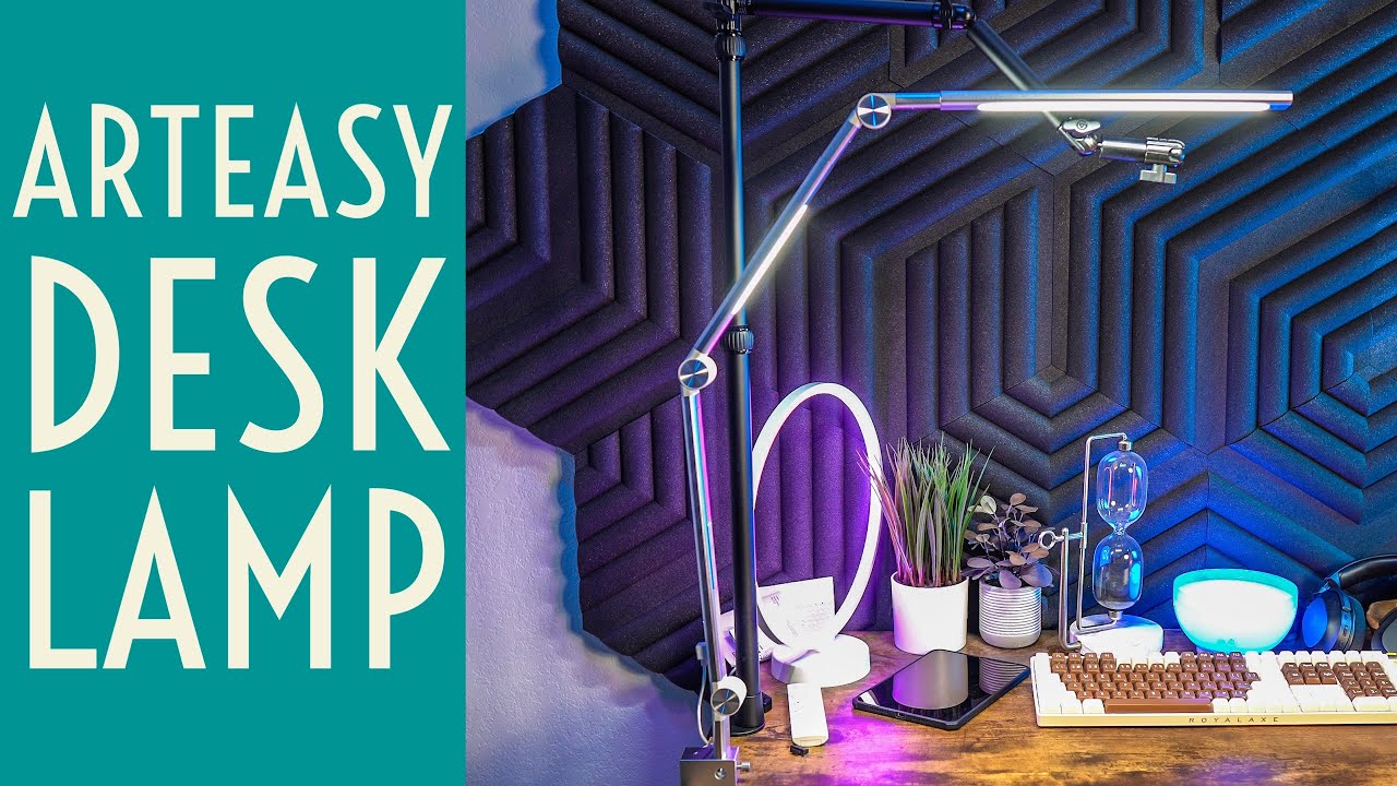 Arteasy LED Desk Lamp - Time to Improve My B Roll Station! - YouTube