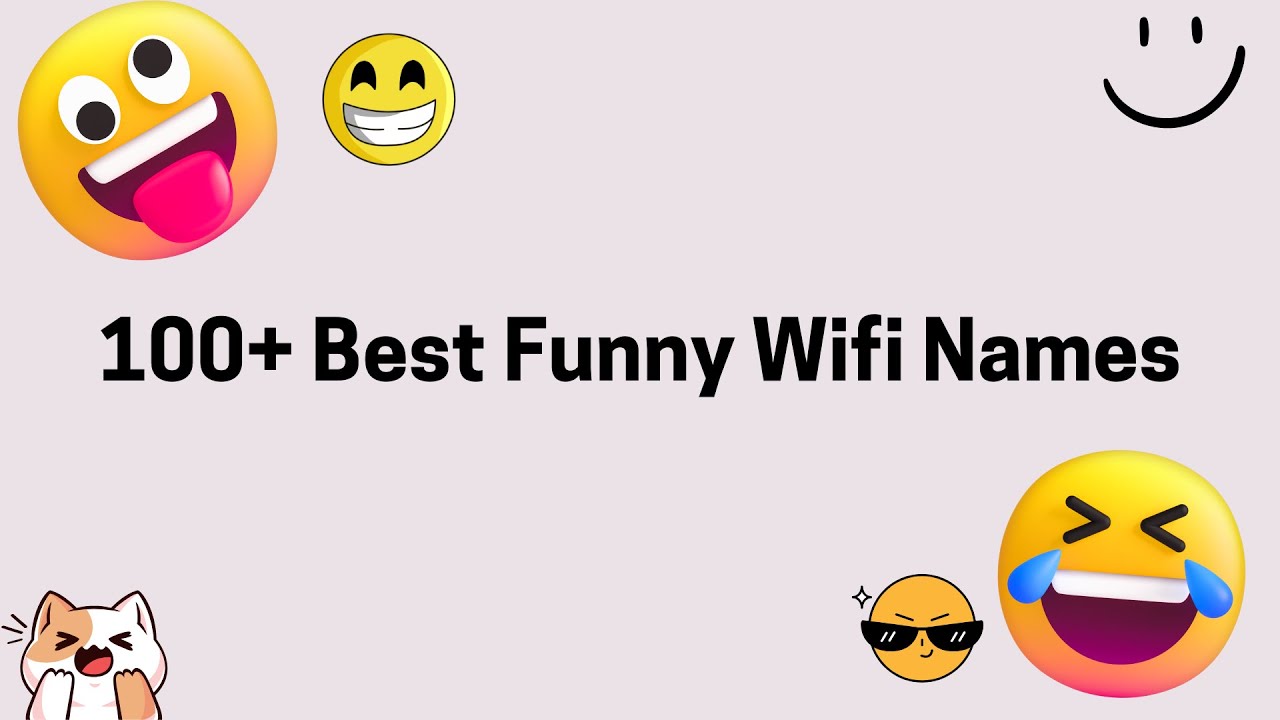 100+ Funny Best Wifi Name Ideas 2024 - YouTube