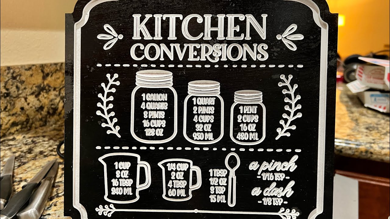 Carved a Kitchen Conversion sign using the @OnefinityCNC and @vectric ...