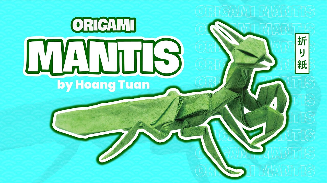 Crafting A Mantis Insect out of paper - YouTube