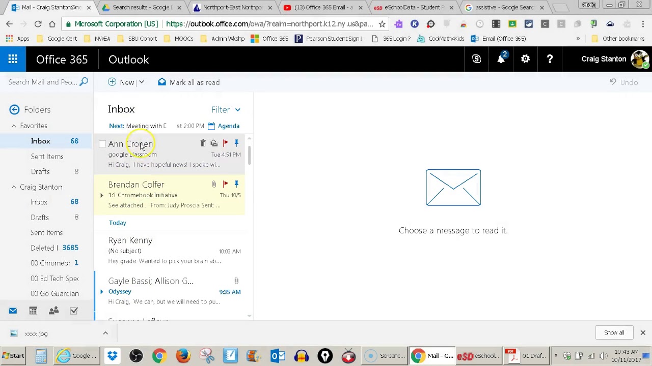 Office 365 Email - making changes to your inbox - YouTube