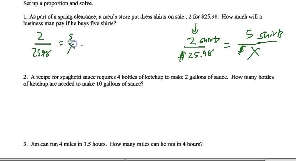 Proportions - Applications - YouTube