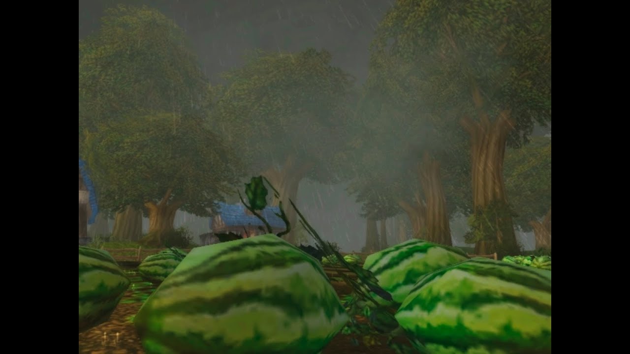 World of Warcraft - Elwynn Forest on a rainy day - YouTube