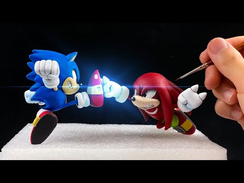 Create Sonic VS Knuckles (Classic.ver) with Clay / Sonic Origins Plus [kiArt]