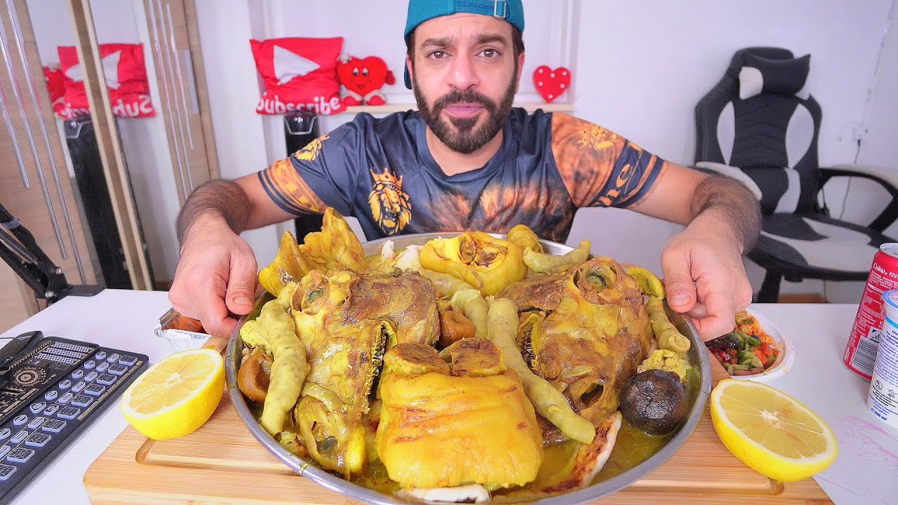 باجة عراقية متكاملة من مطعم العزائم Iraqi Bacha Mukbang eating Show ...