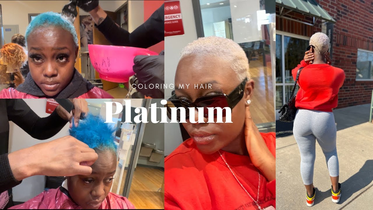 COLOR GONE WRONG / BLEACH BATH/ BLUE TO PLATINUM IN A DAY - YouTube