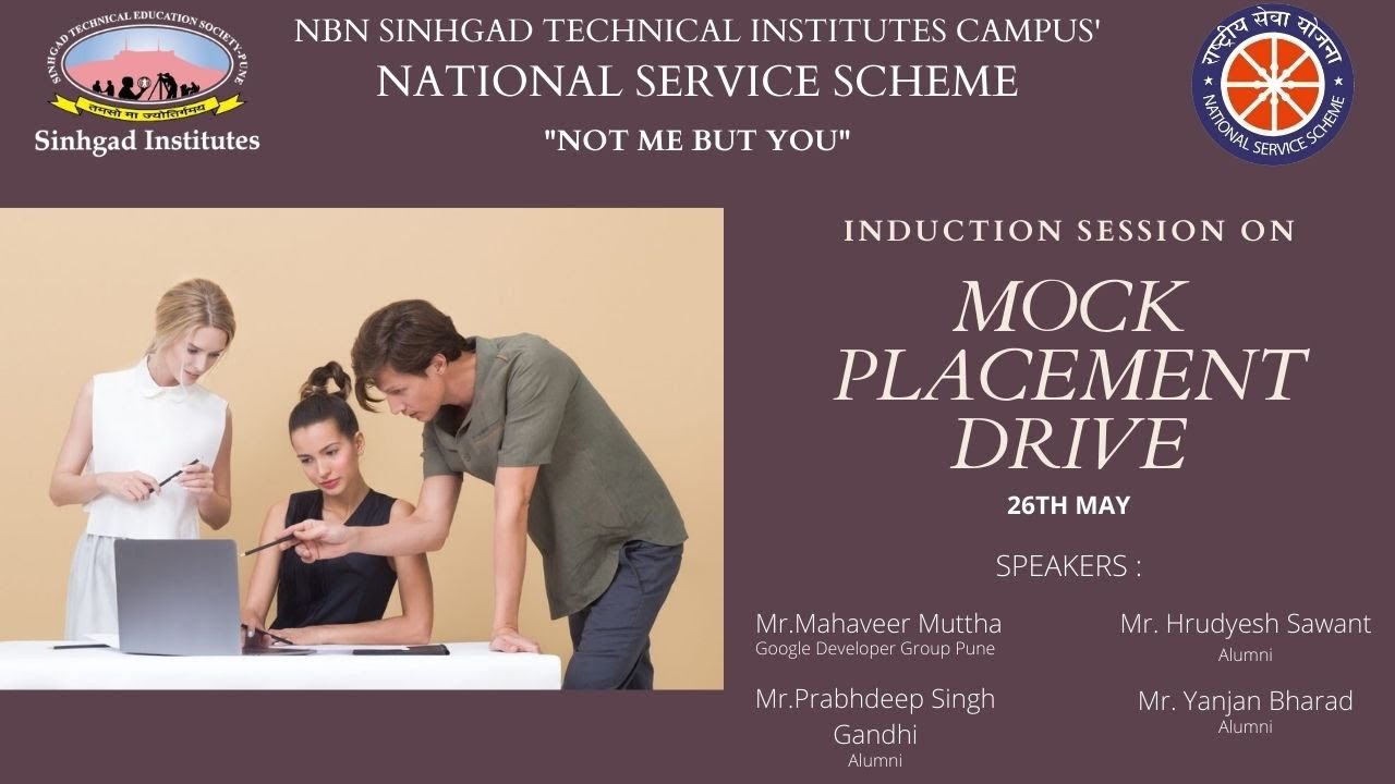 PLACEMENT INDUCTION & ALUMNI EXPERIENCE | Mock Placement Drive | NSS ...