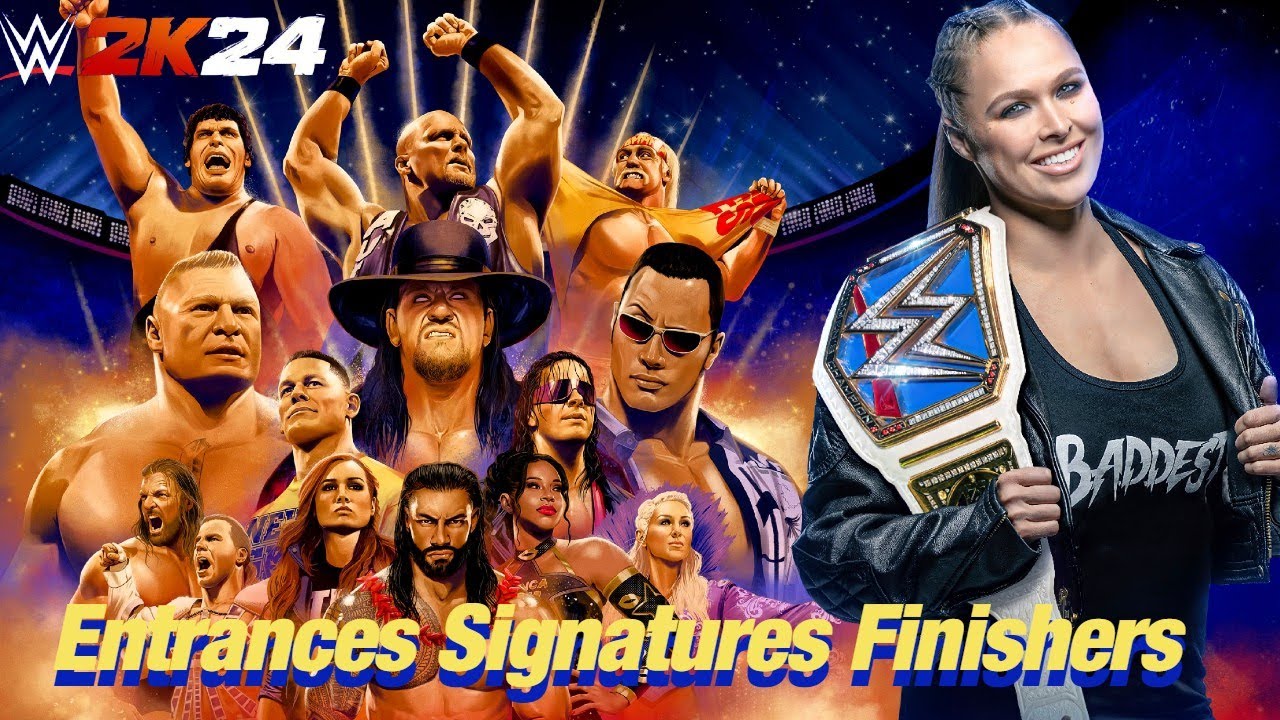 WWE 2K24 Entrances/Signatures/Finishers: Ronda Rousey - YouTube