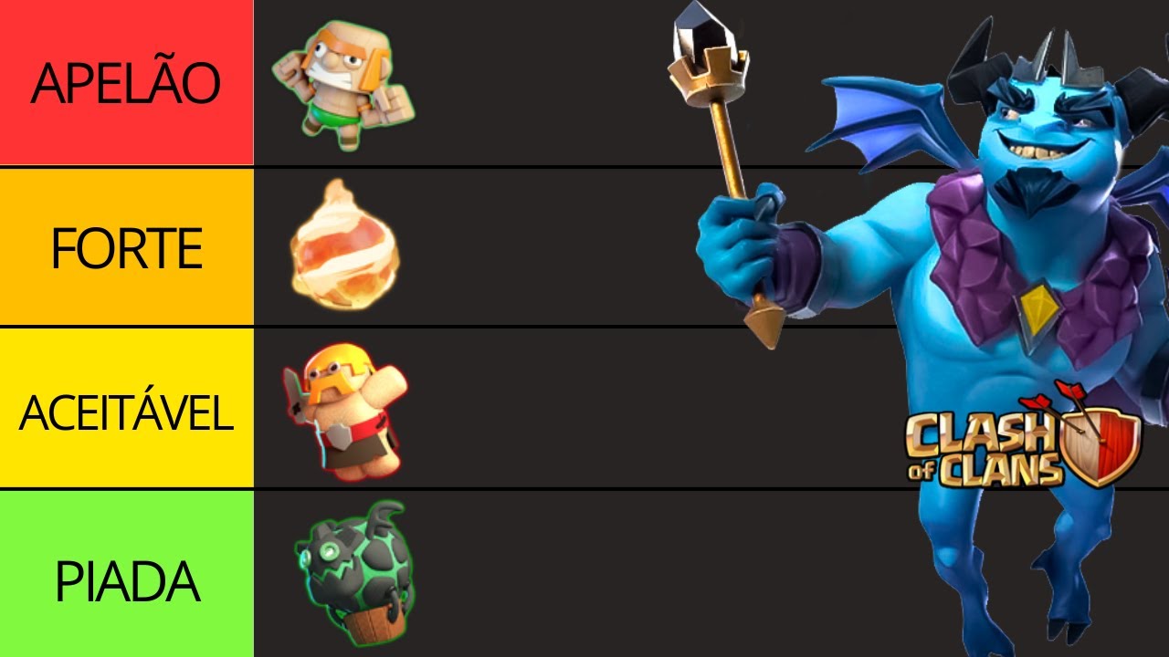 Melhores Equipamentos De Heróis Clash Of Clans, Tier List De Quais São ...