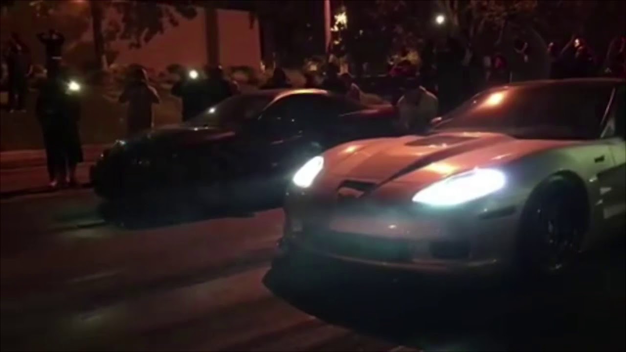DSM vs NorCal ZR1 | Street Race 1320 - YouTube