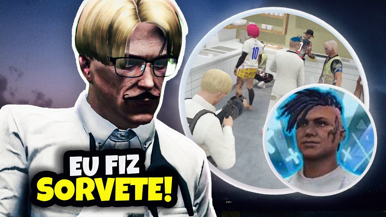 FUI NA FESTA DO CONNOR FAZER SORVETE! - GTA V RP CIDADE ALTA l MELHORES ...