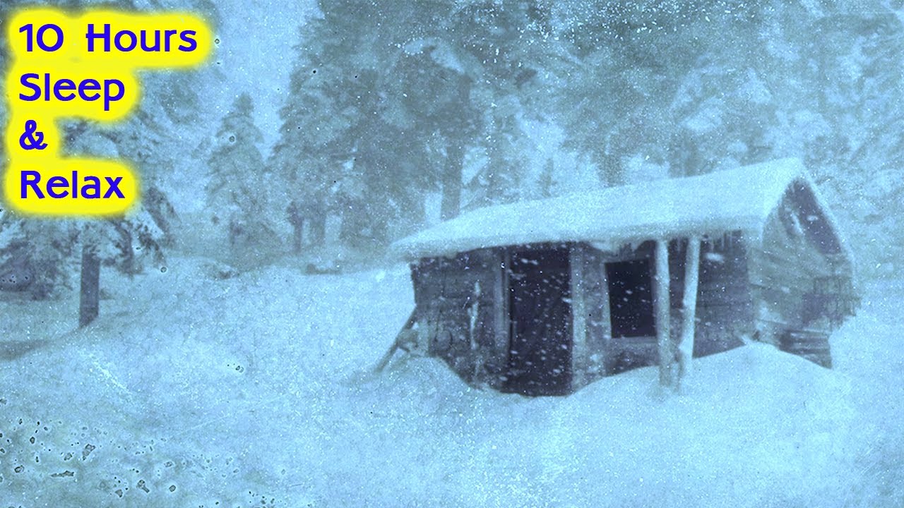 Heavy blizzard sounds and Howling winds for sleeping - 10 hours - YouTube