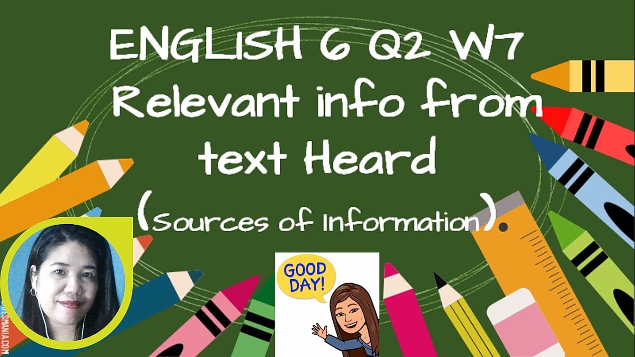 ENGLISH 6 Q2 WEEK 7 & 8 MELC-BASED - YouTube