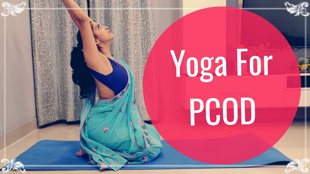 Yoga for PCOD/ PCOS | Saree Yoga | PCOD के लिए योग - YouTube