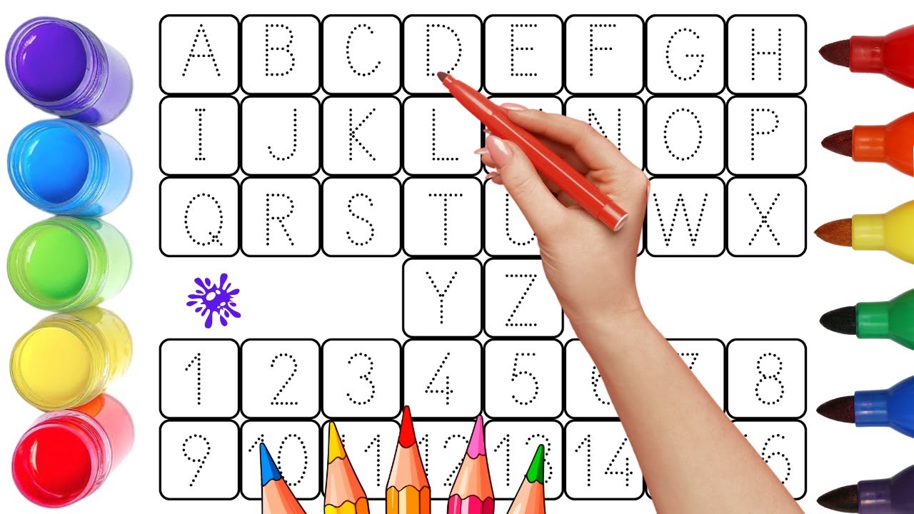Learn Alphabet A to Z, Numbers 1-16 ️ | Fun Learning for Kids 🌈 - YouTube