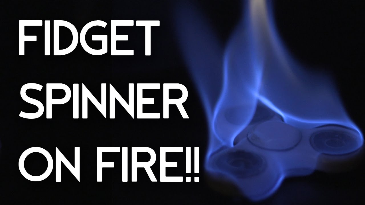 Fidget Spinner - On Fire - Fidgety Fidget Toy EDC Hand Spinner Figit ...