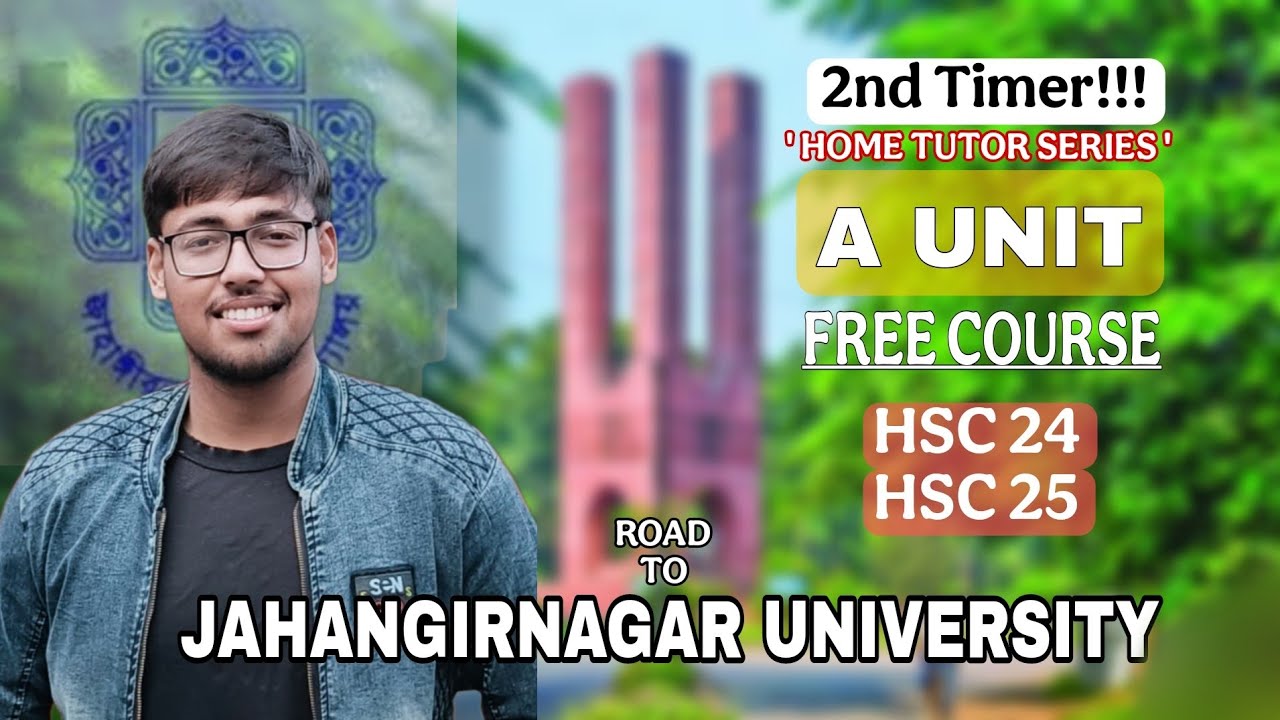Road to JU 2025: A Unit 2nd Timer দের জন্য ফ্রি Home Tutor Series | Daily Routine + PDF ...