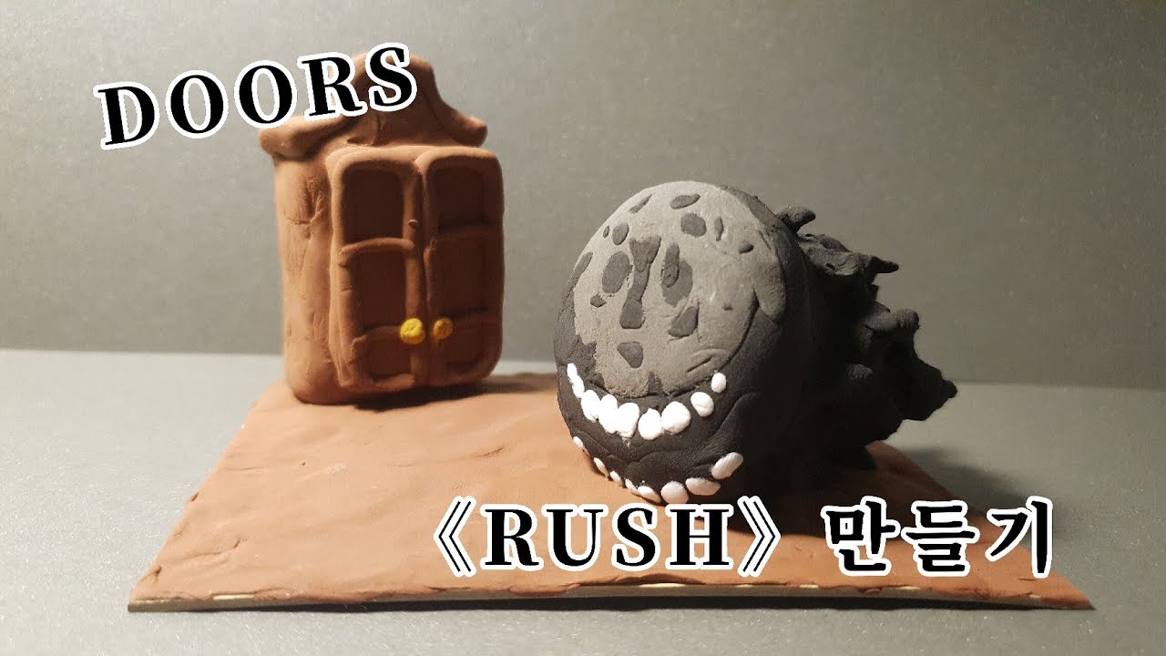 도어즈 러쉬 만들기 | Making DOORS RUSH with Clay - YouTube
