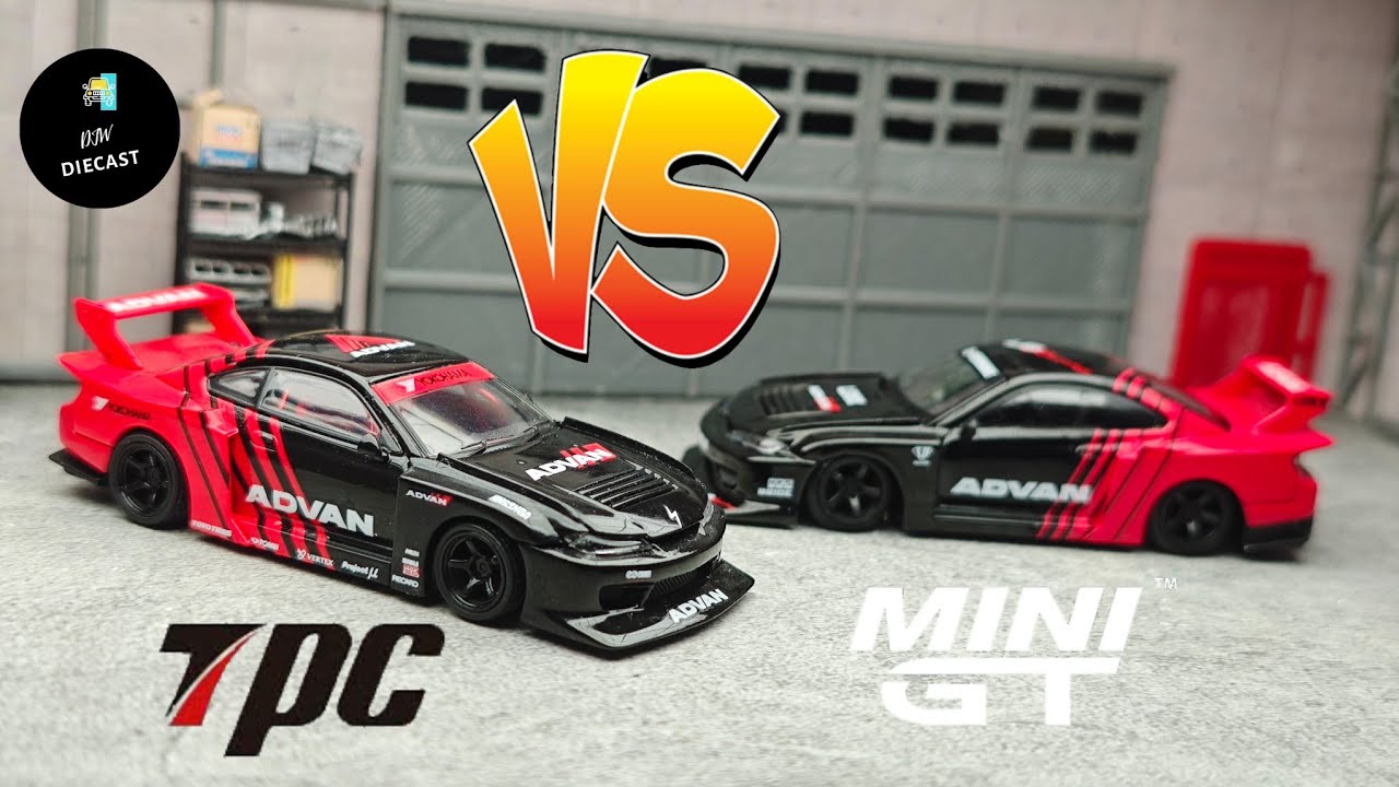 Nissan Silvia S15 LBWK Advan Livery 1/64 | BRAND COMPARISON | TPC VS ...