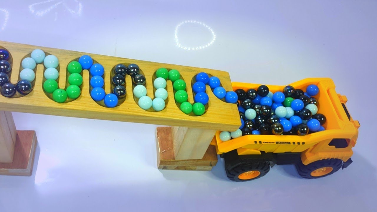 Marble Run ☆ HABA Slope & handmade wooden marble course - YouTube