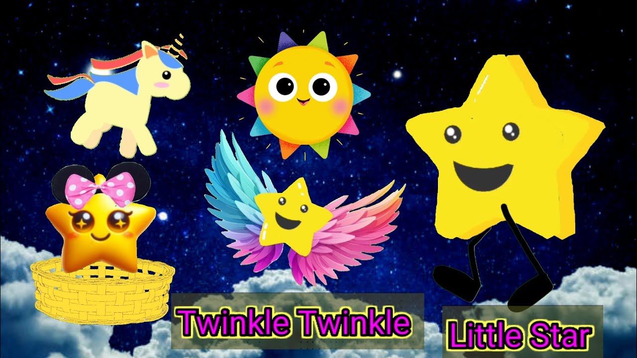 twinkle twinkle little star with sun || unicorn || poem for kids ...