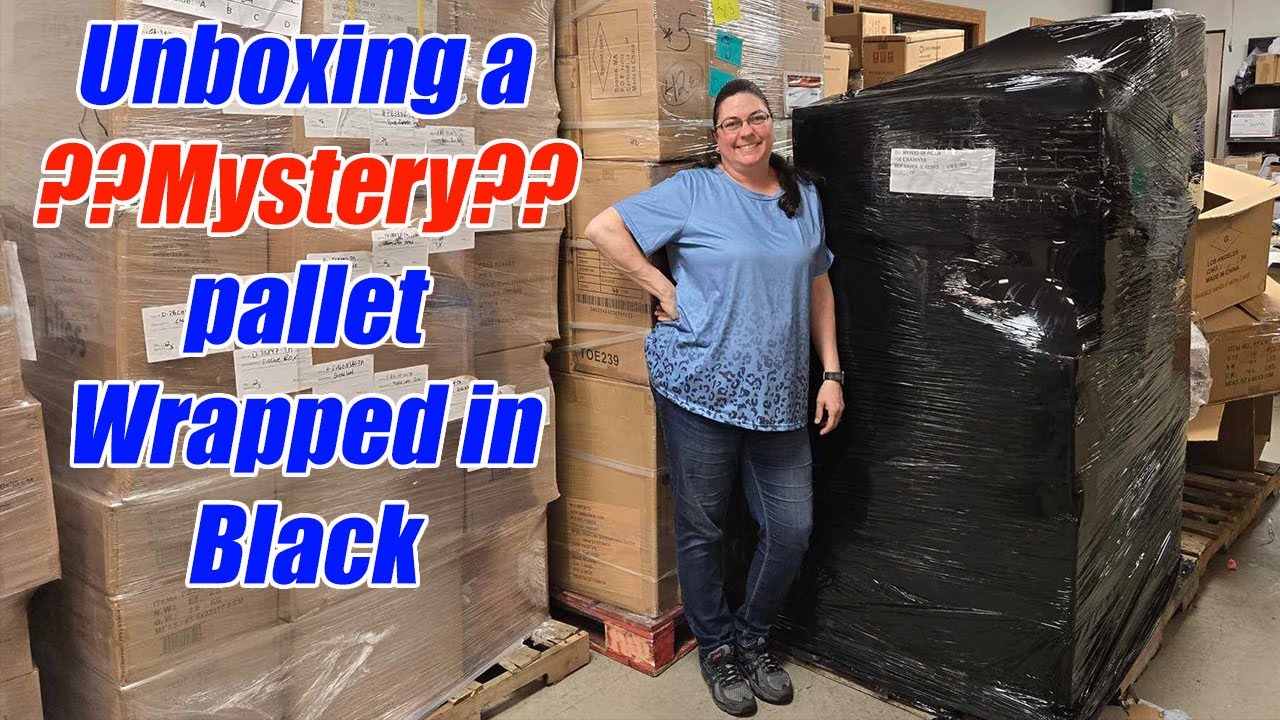 Unboxing a Mystery pallet all wrapped in Black. What is in there? - YouTube