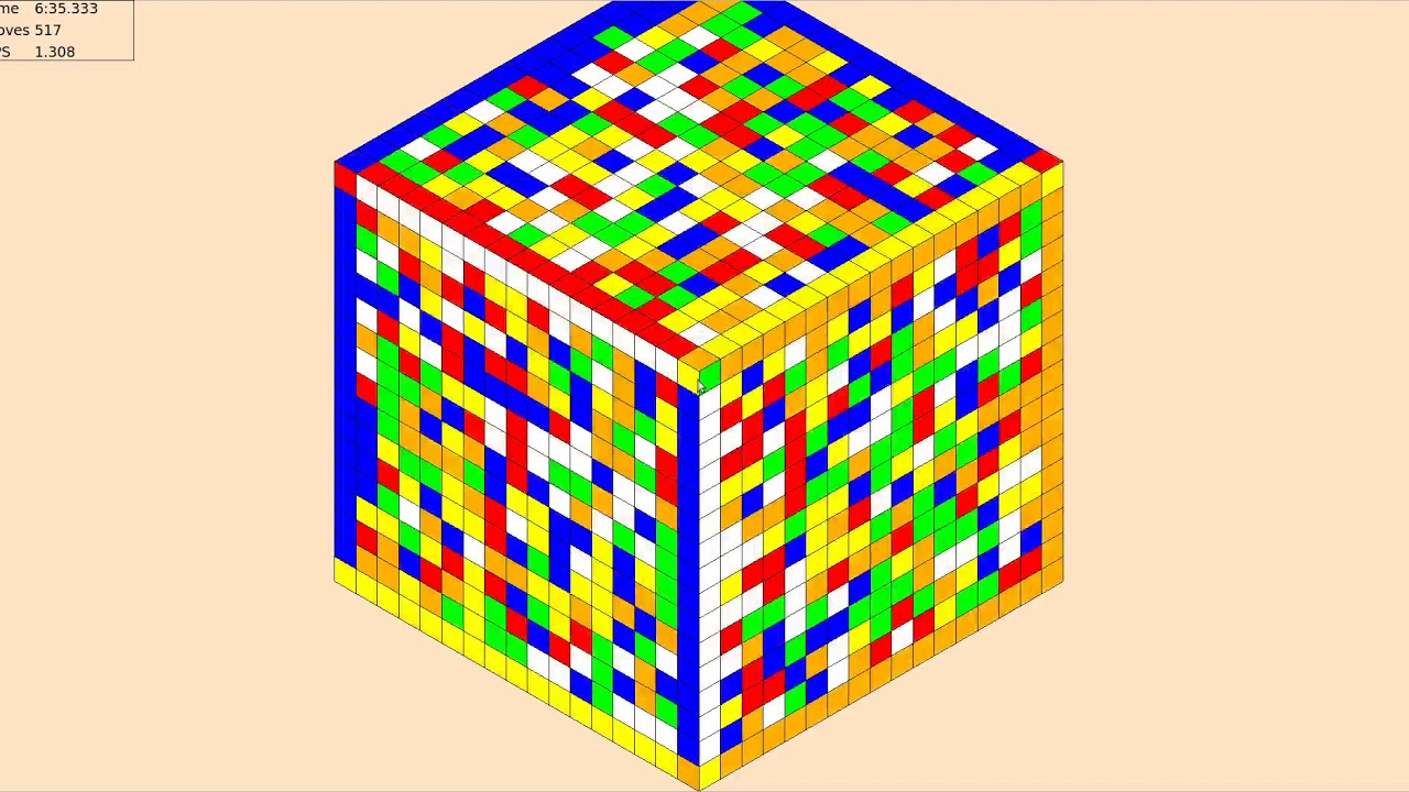 17x17 Rubik's cube in 33:37.279 - YouTube