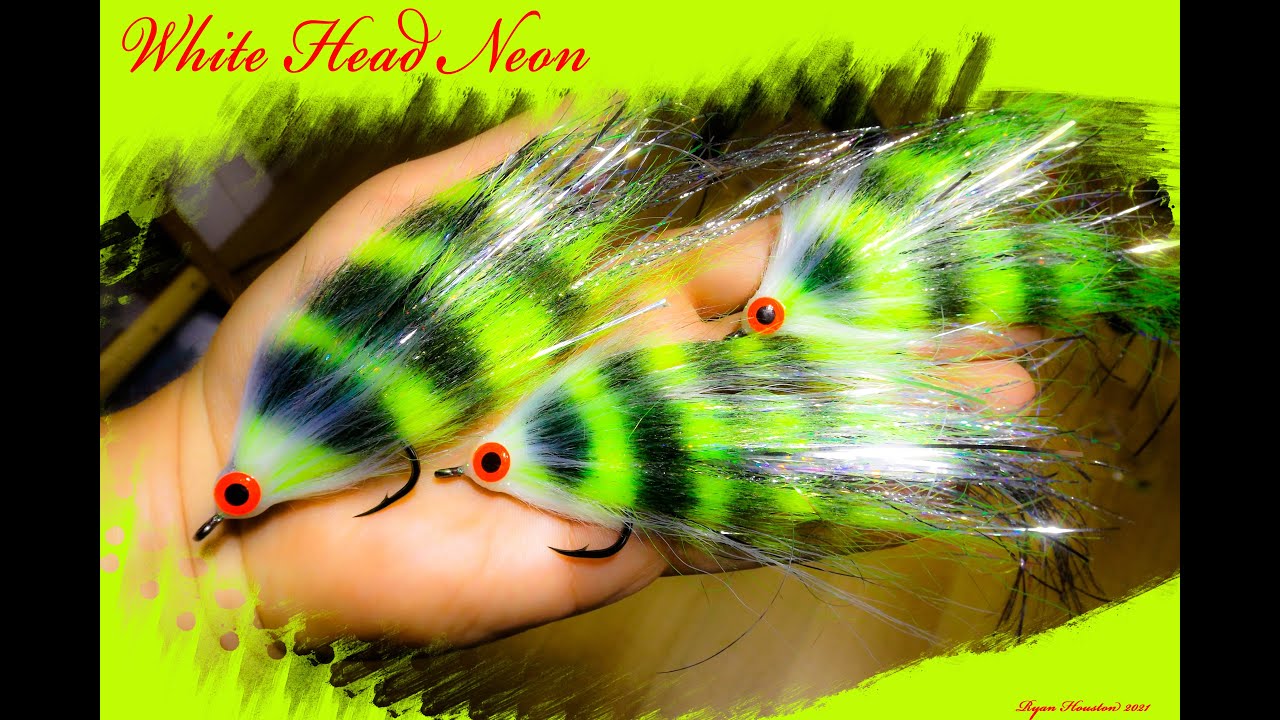 FLY TYING THE WHITE HEADED NEON PIKE FLY WITH RYAN HOUSTON - YouTube