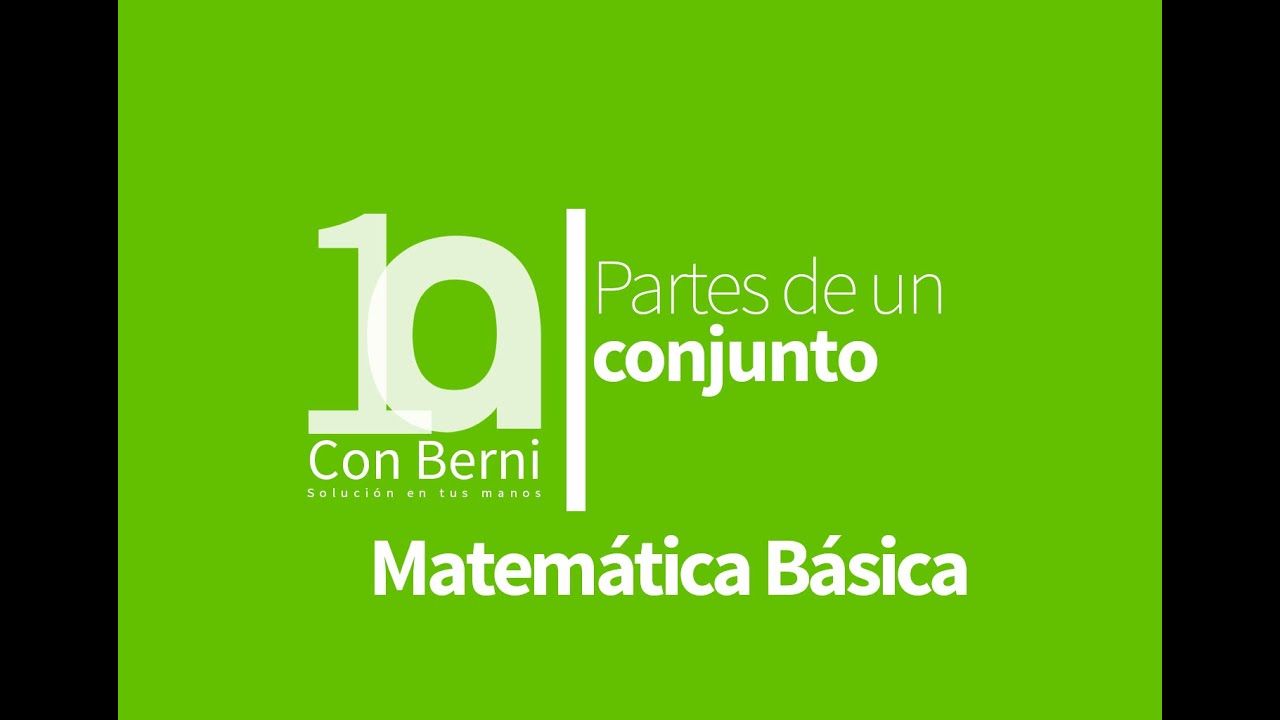 Conjuntos I Partes de un conjunto o Subconjuntos 2 - YouTube