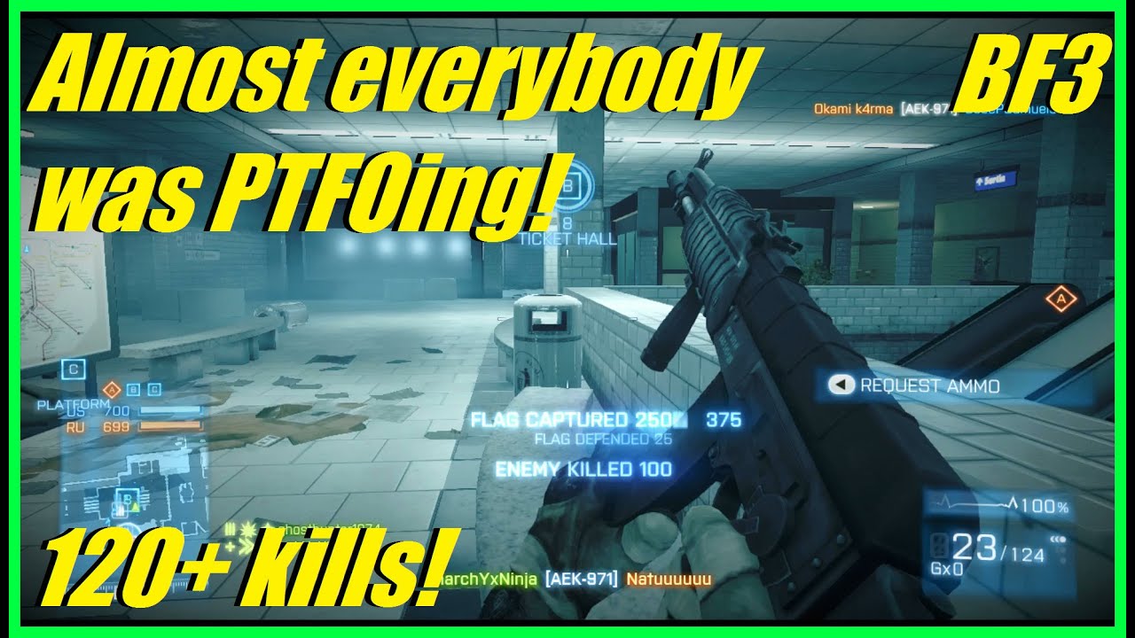 BF3 - Finally found a great server! | Intense metro match! | 120+ kills ...