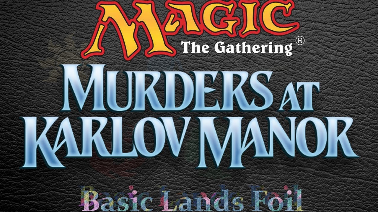 MTG Murders at Karlov Manor (MKM) basic lands foil - YouTube