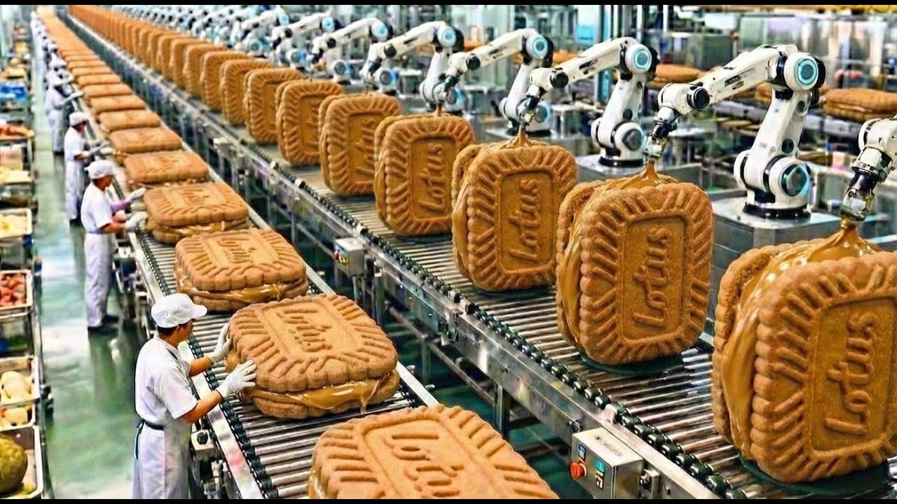 Inside a Modern Lotus Biscoff Factory: How Millions of Caramelized ...