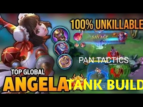 TOP GLOBAL ANGELA TANK BUILD || Pan Tactics #angela #mobilelegends ...
