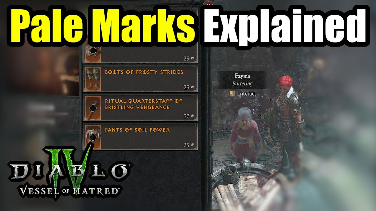 Don't sleep on Mercenaries REWARDS - Guide for Pale Marks Diablo 4 ...