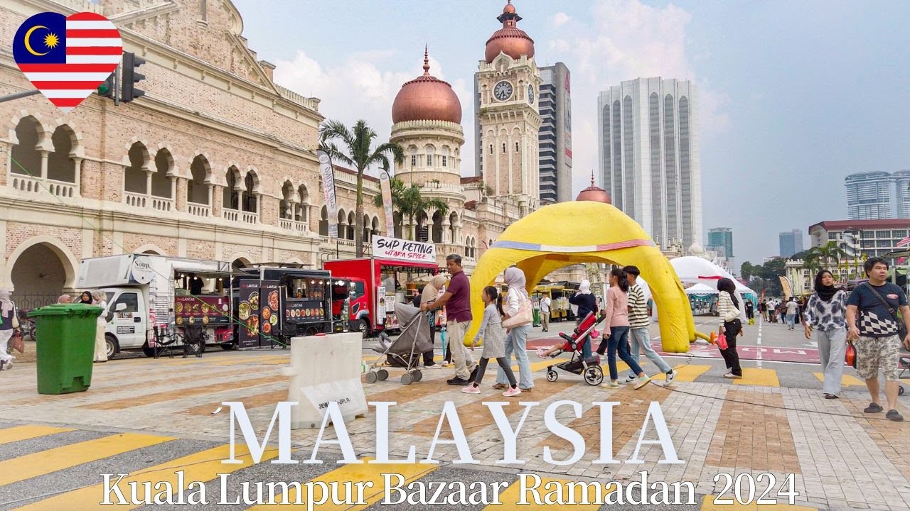 Merdeka Square Ramadan Bazaar 2024 | 4K Kuala Lumpur in Malaysia🇲🇾 ...
