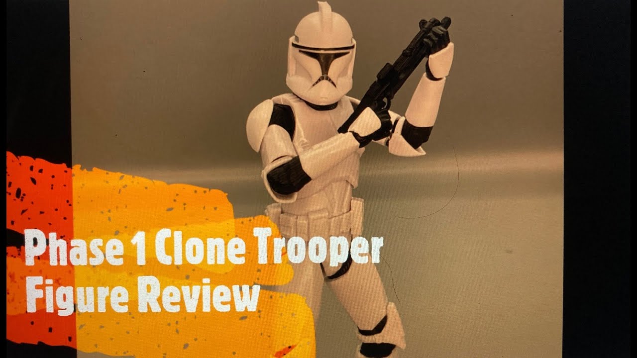Star Wars Black Series Phase 1 Clone Trooper Action Figure Review - YouTube