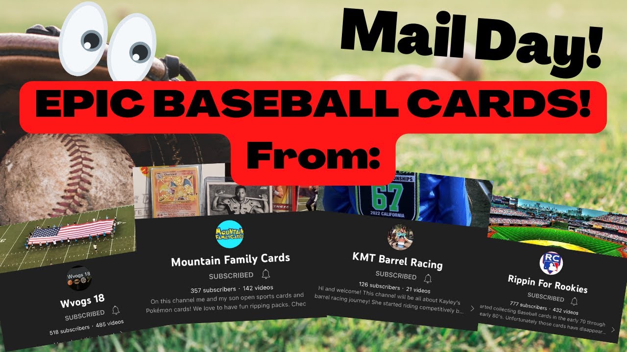 Mail Day! Baseball Cards #cardmunity - YouTube