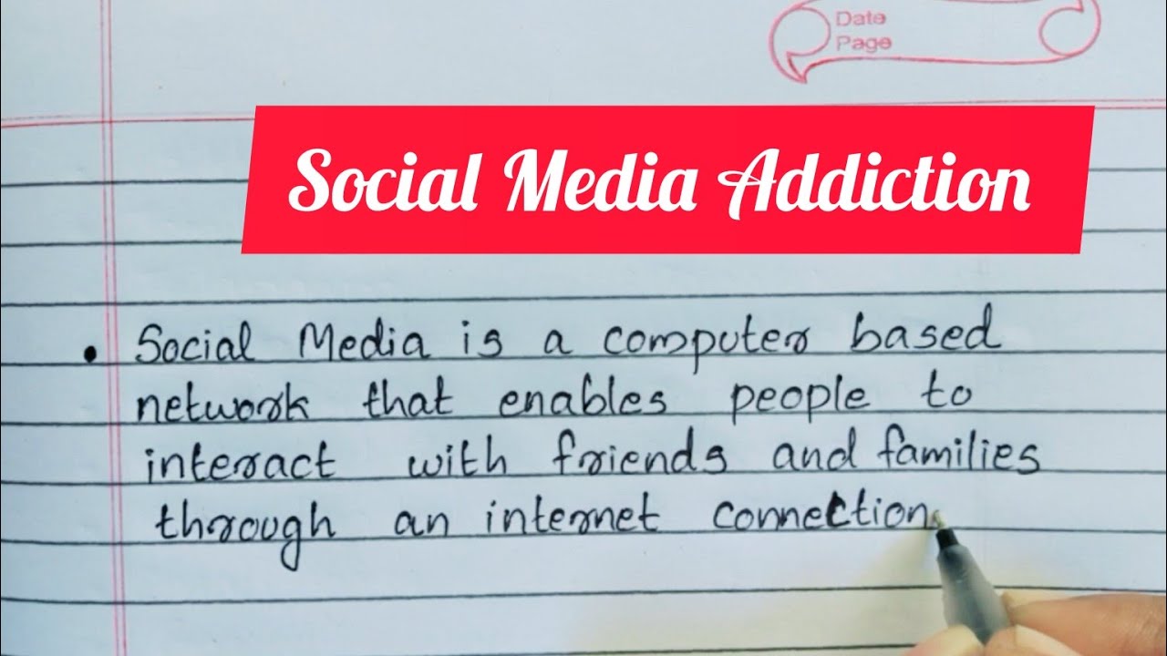 Social Media Addition | Short Essay | English Writing - YouTube