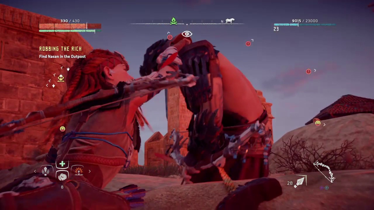 Horizon Zero Dawn - Grabbing Enemies - YouTube
