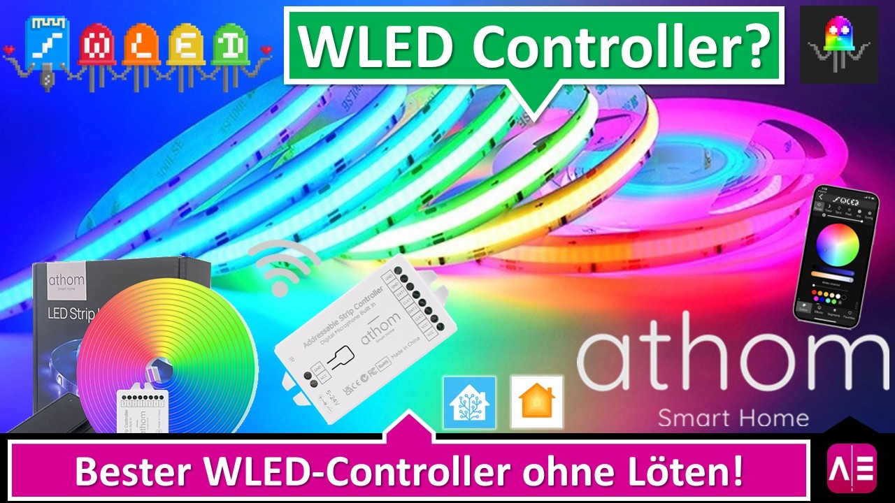 Bester WLED Controller der Welt von Athom! Einfacher geht es nicht (kein Löten!) Adressierbare ...