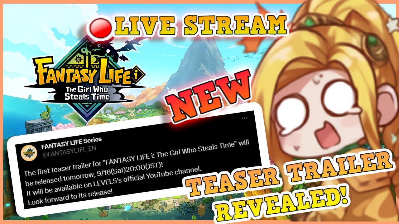 🔴Sudden Reveal Trailer - Fantasy life i - Live Stream - YouTube