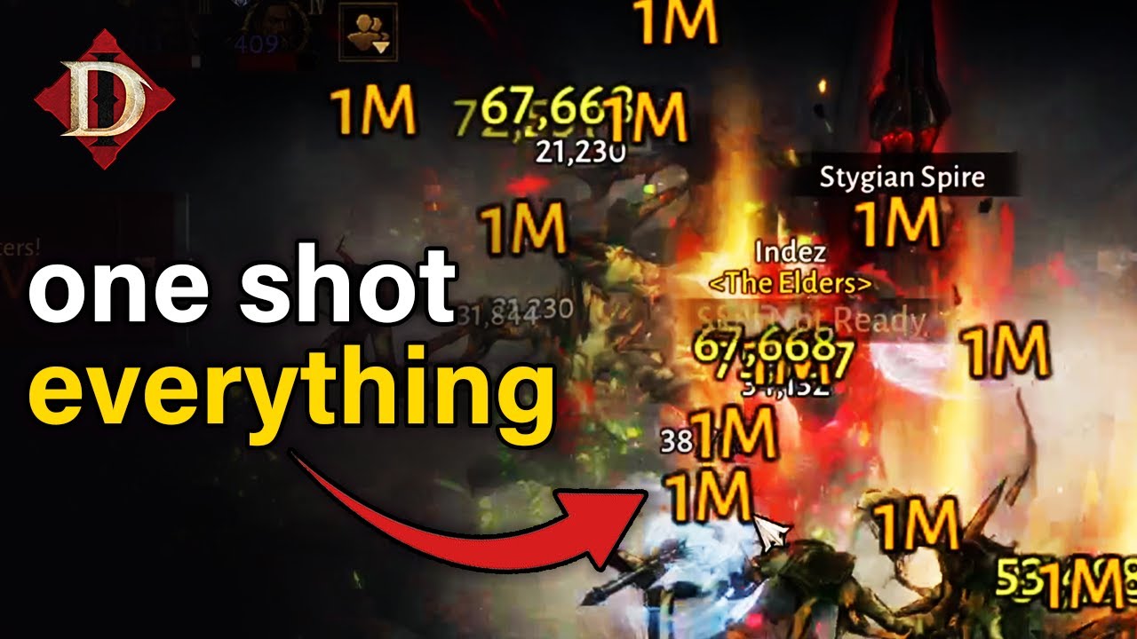 ONE SHOT HOTA BARB - It's INSANE! Diablo Immortal Barbarian New PvE ...