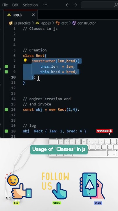 Usage Of Classes In Js Ytshorts Shortvideos Viral Programming Coding Shortsviral Js
